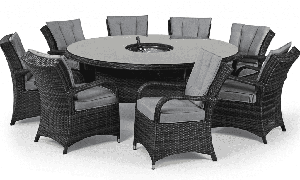8 Seater Circular Outdoor Table